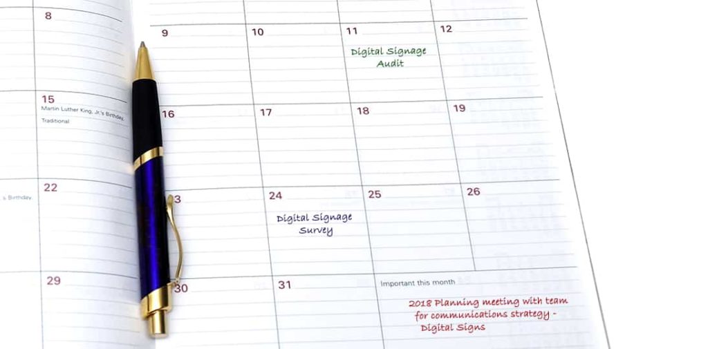 Your Monthly Digital Signage Plan | Visix Digital Signage | Expert Blog