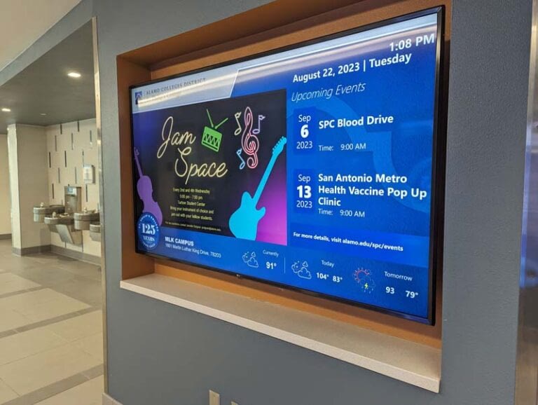 Visix Unifies Digital Signage & Wayfinding at Alamo Colleges District