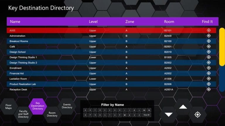 Francis Tuttle Technology Center | Interactive Wayfinding | Visix