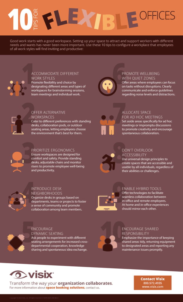 10 Tips for Flexible Offices | Free Infographic | Visix